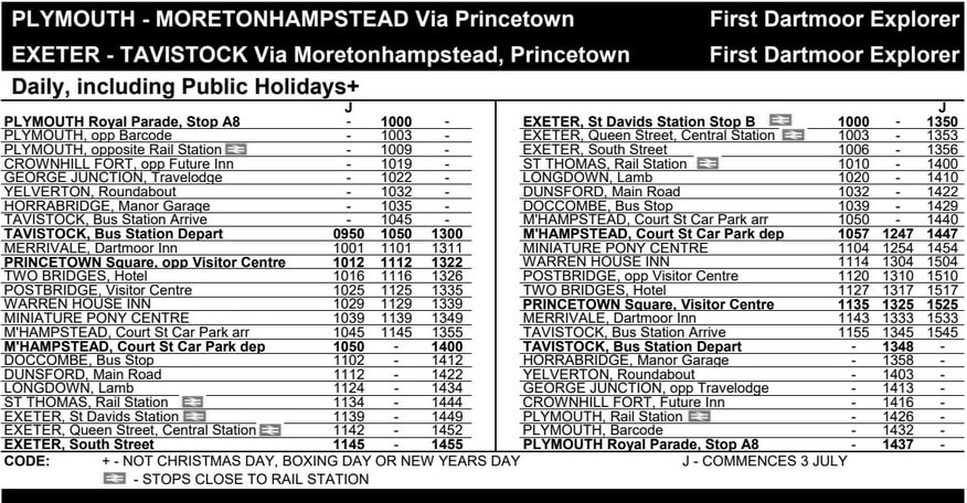 Dartmoor Resource: Guide to Dartmoor Public Transport